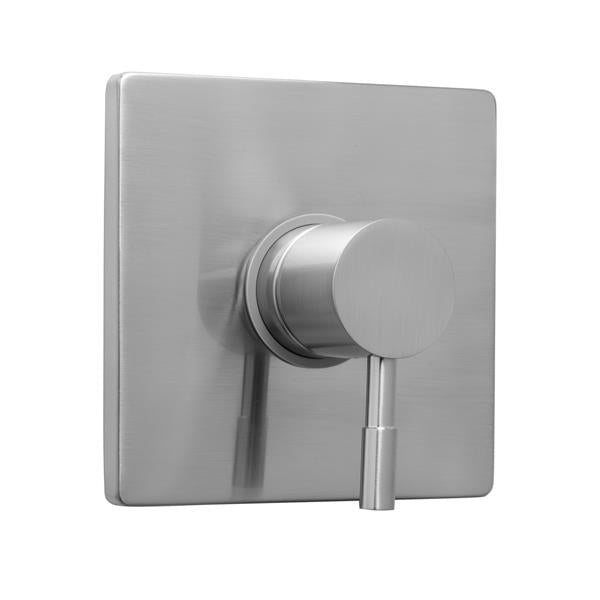 Jaclo - Square Plate With Contempo Round Lever Trim For Pressure ...