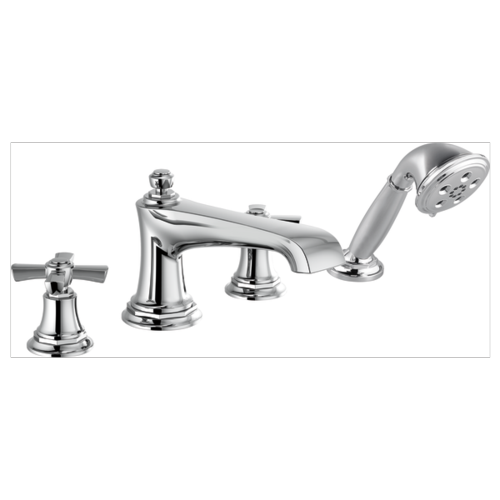 Brizo - Rook Roman Tub Faucet with Handshower - Less Handles – PlumbTile