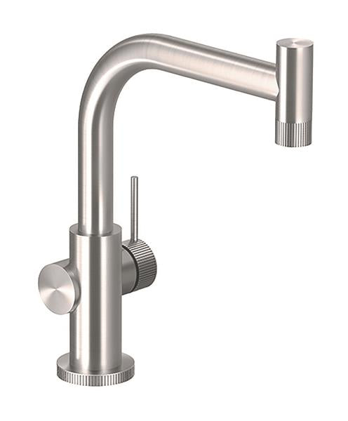 Hamat - Knob Contemporary Bar Faucet in Brushed Stainless Steel – PlumbTile